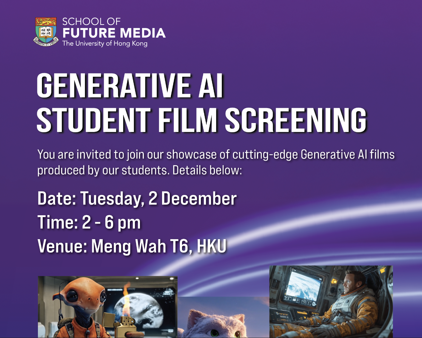 Generative AI Student Film Screening Fall 2025 - School of Future Media